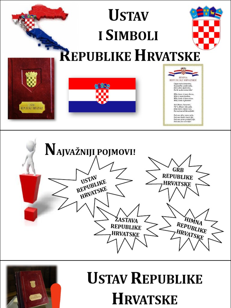 Ustav I Simboli RH - Namijenjeno Samo Čitanju | PDF
