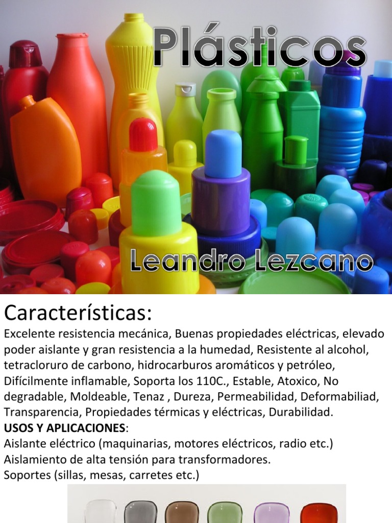 Características, usos y tipos de plásticos | PDF | El plastico | Poliestireno