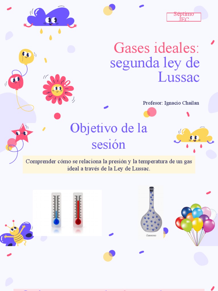 Gases Ideales Lussac | PDF | Gases | Temperatura