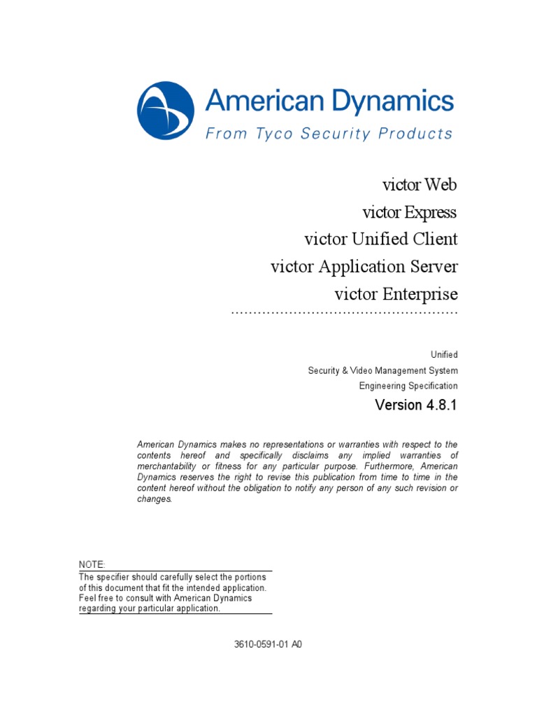 Victor v4 8 1 Ae Specification - Ae - Ra0 - LT - en | PDF | Computer Network | World Wide Web