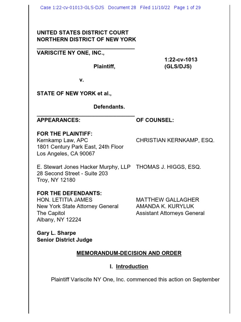 OCM Lawsuit | PDF | Injunction | Commerce Clause