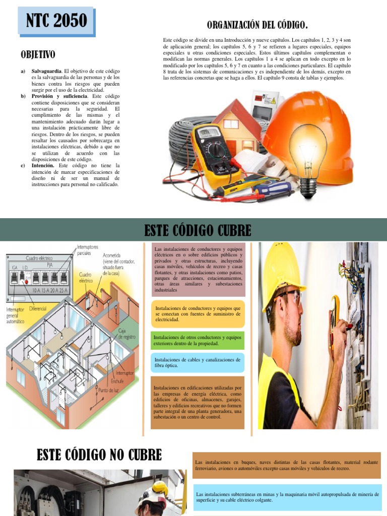 NTC 2050 | PDF | Ingenieria Eléctrica | Corriente eléctrica
