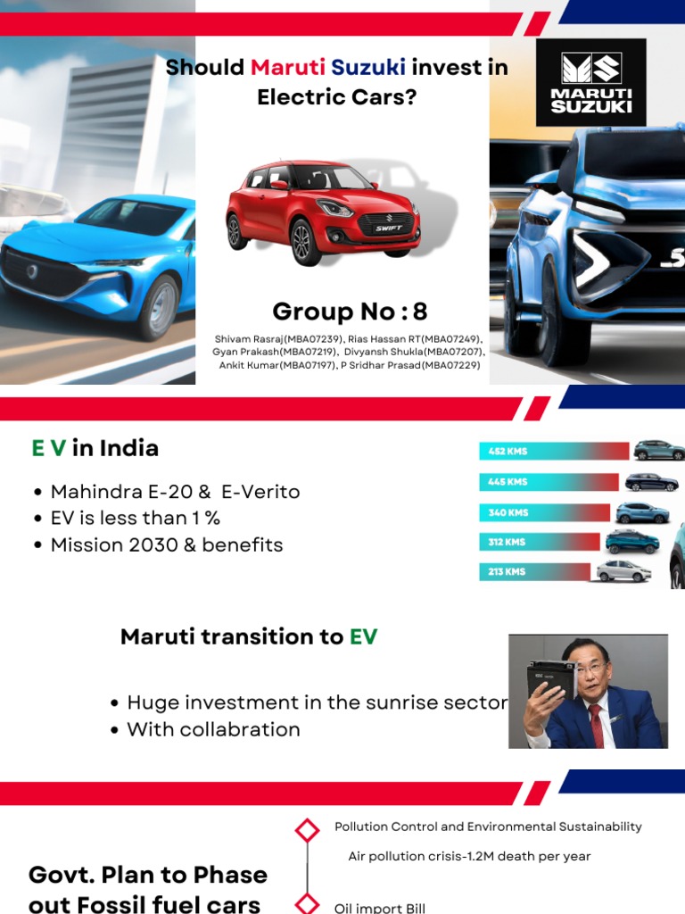Maruti Suzuki - Group 8 | PDF | Electric Vehicle | Nature