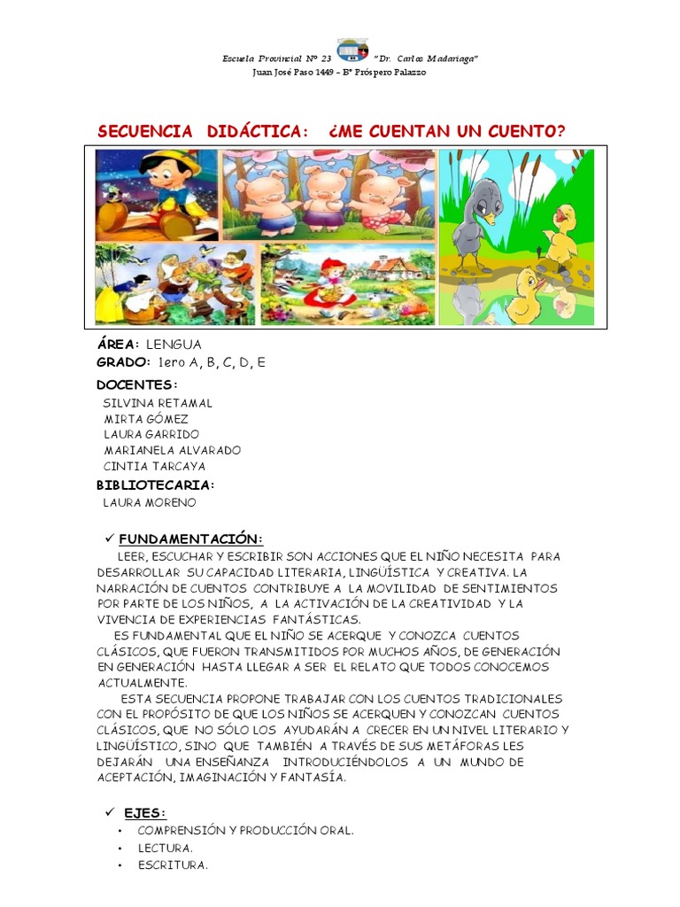 Secuencia Didáctica: Blancanieves | PDF | Blanco como la nieve ...