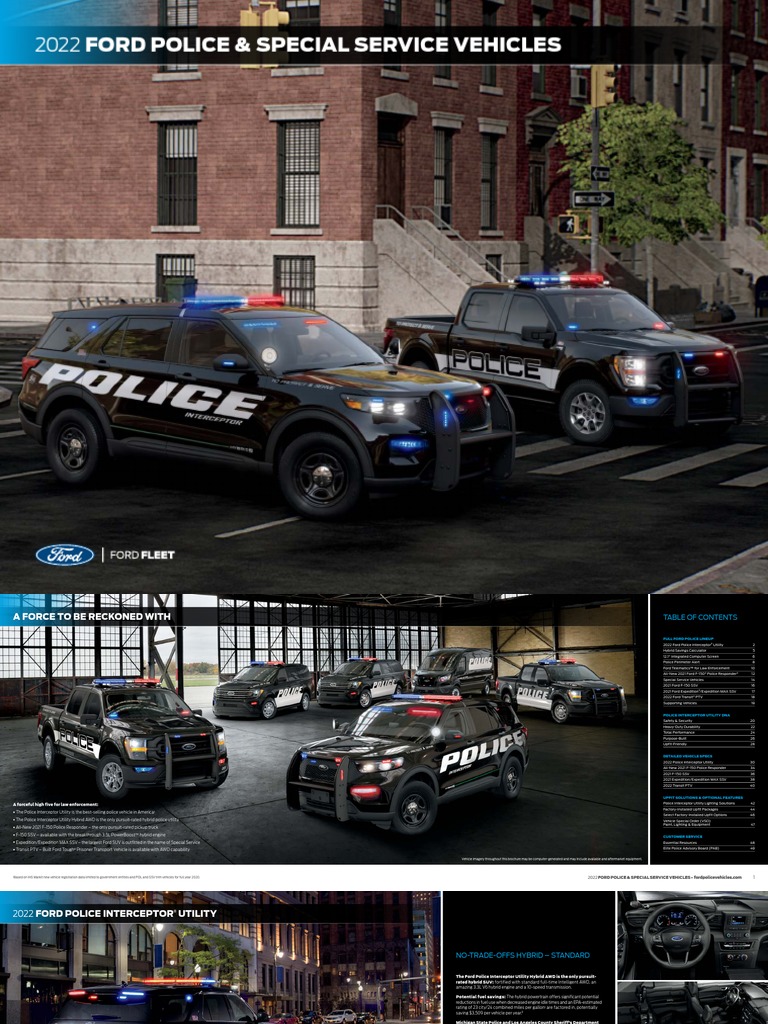 Ford Police Cars 2022 | PDF | Fuel Economy In Automobiles | Hybrid ...