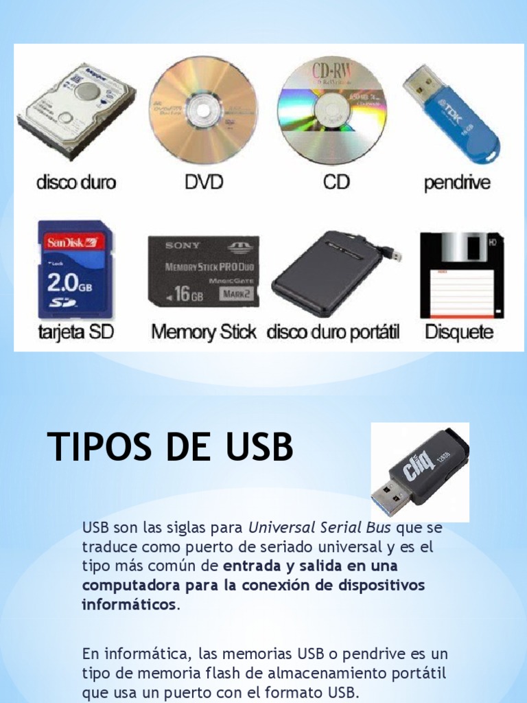 Guía Completa de Tipos de USB | PDF | USB | Memoria USB