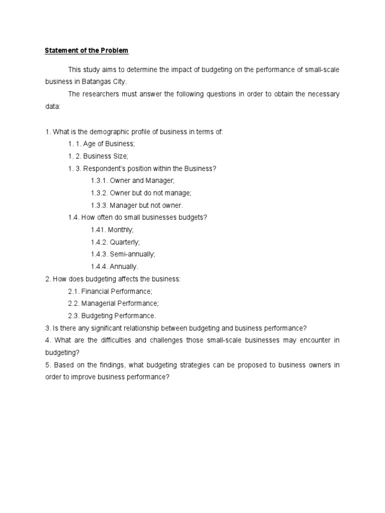 SOP and Proposed Questionnaire | PDF | Performance Appraisal | Budget