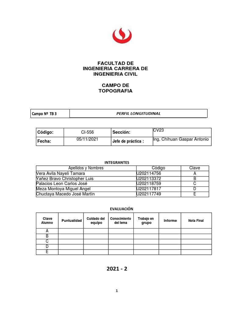 TB3-CV23-Grupo 3 | PDF | Topografía | Science