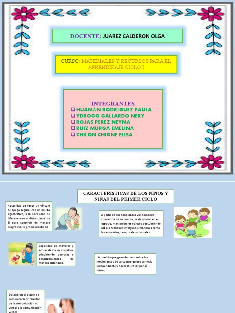 Caracteristicas Del Primer Ciclo Pdf