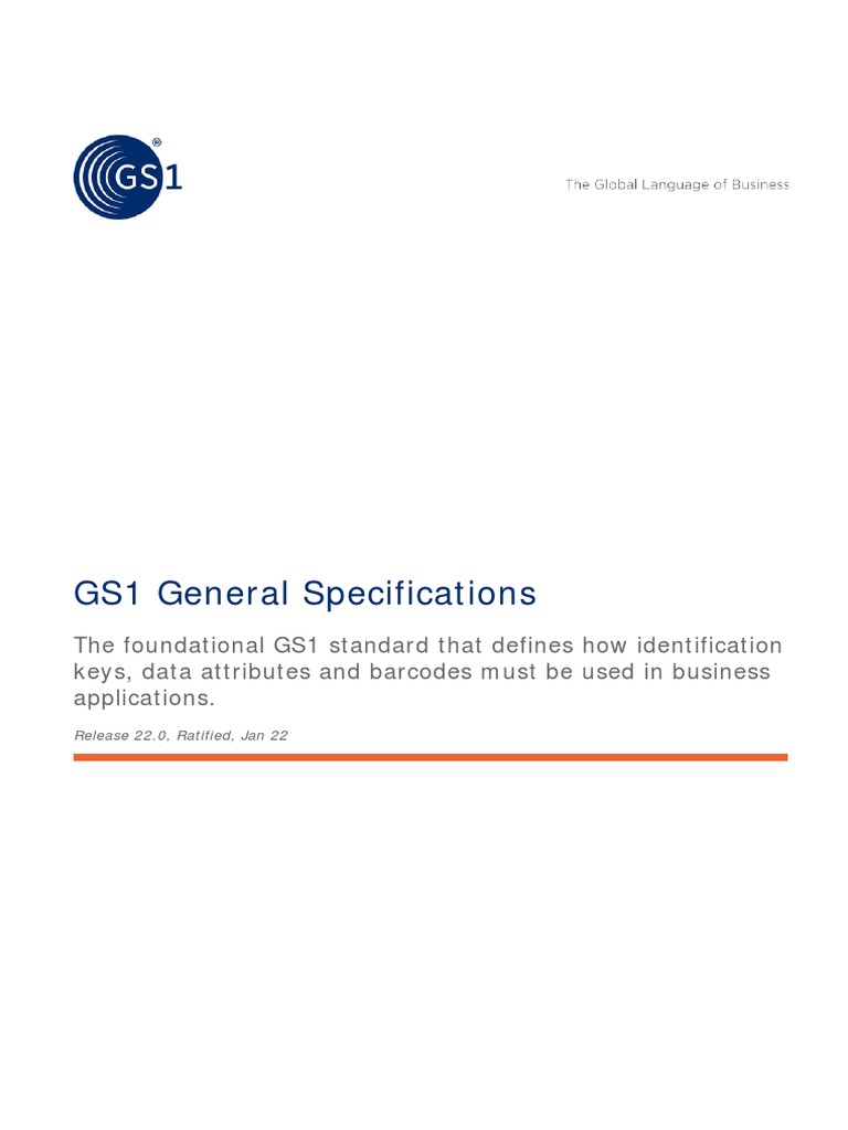 GS1 General Specifications | PDF | Barcode | Written Communication