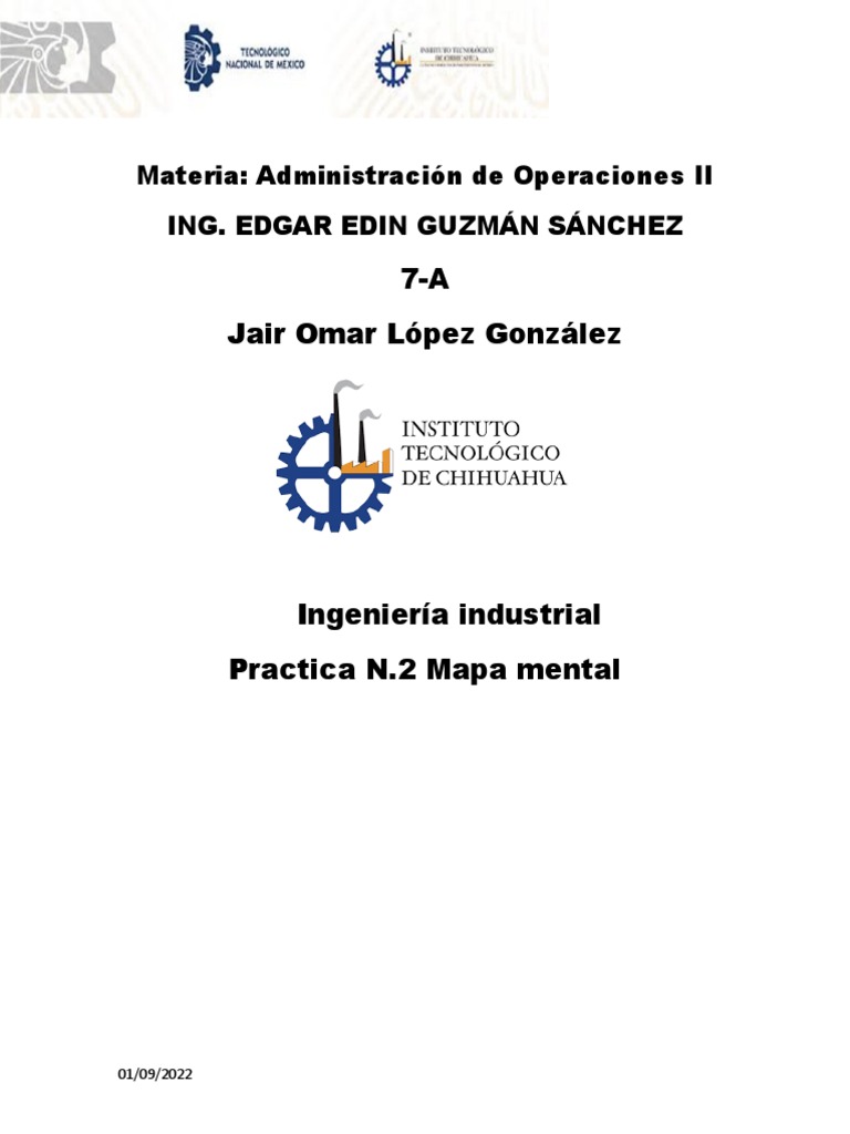 Practica 2 Administracion de Las Operaciones II | PDF | Lean Manufacturing | Planificación