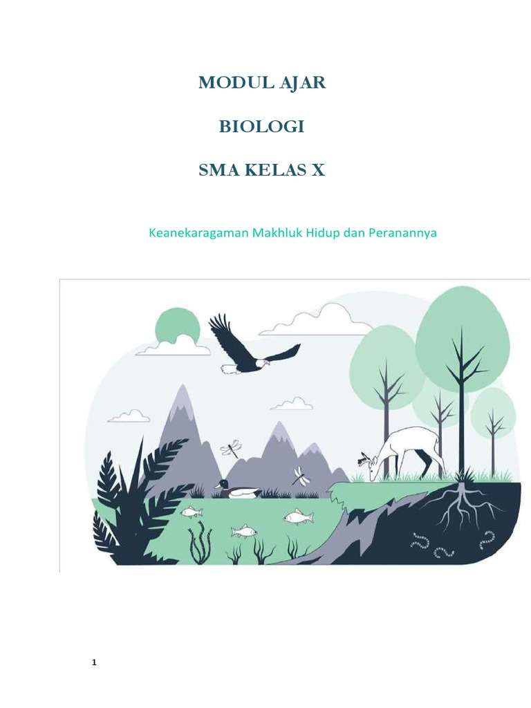 Modul Ajar Kelas X Keanekaragaman Hayati | PDF