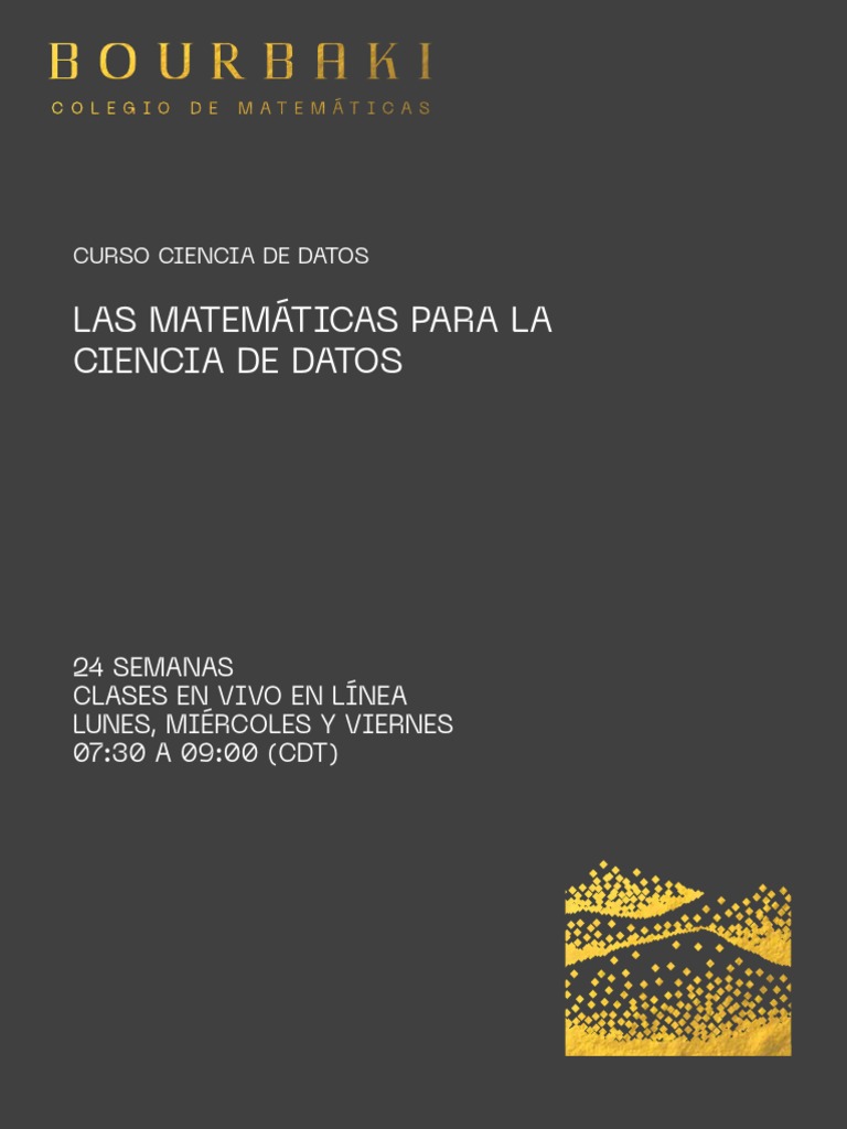 Matemáticas para Ciencia de Datos | PDF | Matemáticas | Estadísticas