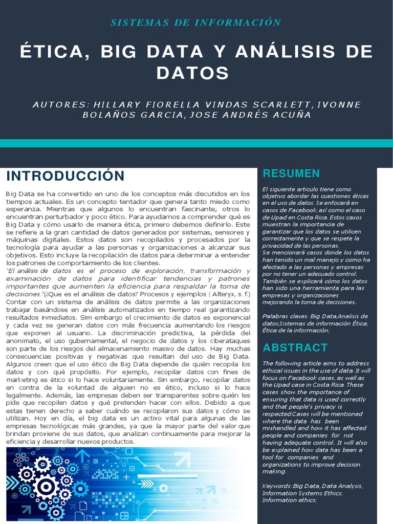 Articulo 2 Grupo 6 | Descargar gratis PDF | Facebook | Big Data Articulo 2 Grupo 6 | Descargar gratis PDF | Facebook | Big Data