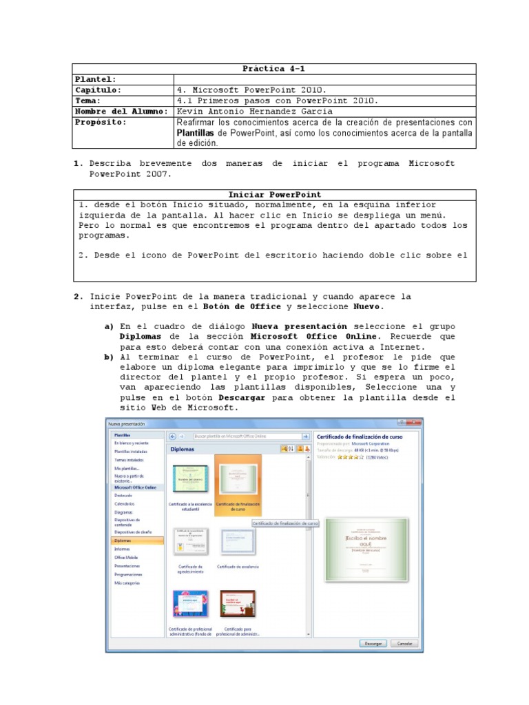 Práctica - Cap4 - 01 - 05 Powerpoint | PDF | Microsoft PowerPoint | Microsoft Office