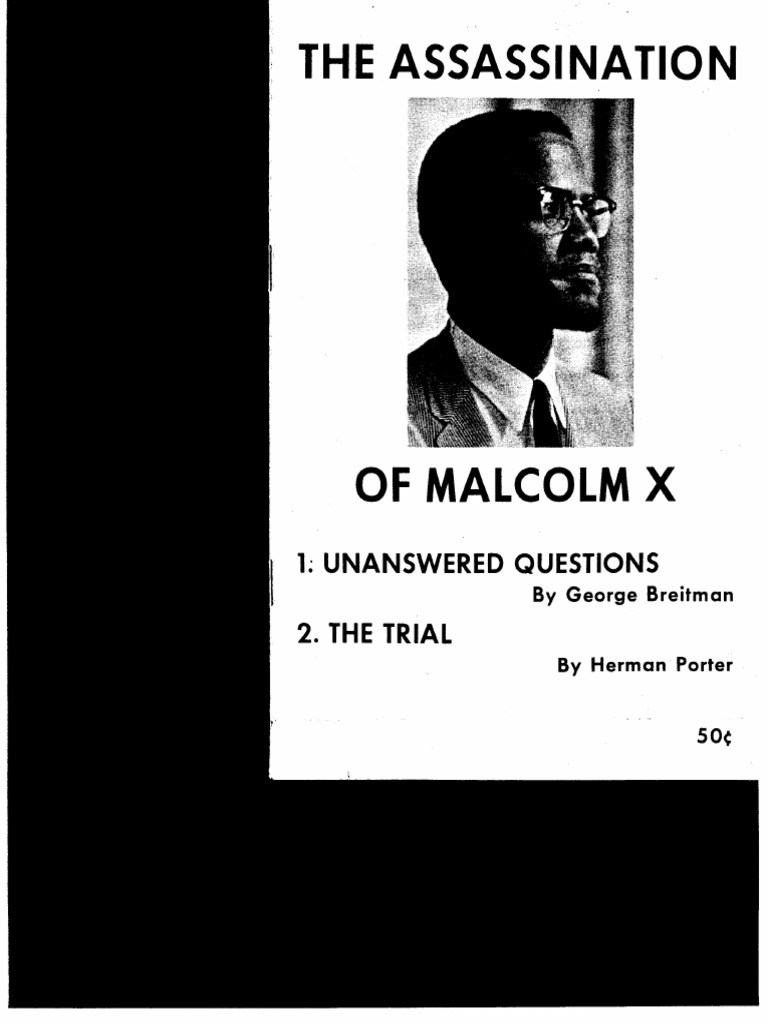 The Assassination of Malcolm X - Unanswered Questions | PDF | Malcolm X ...
