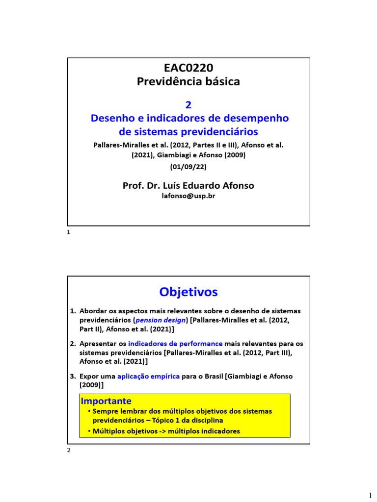 Nota de Aula 2 - Desenho e Indicadores de Desempenho de Sistemas ...