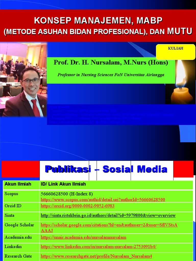 Bidan Konsep Manajemen, Makb, Mutu Nursalam 21 | PDF