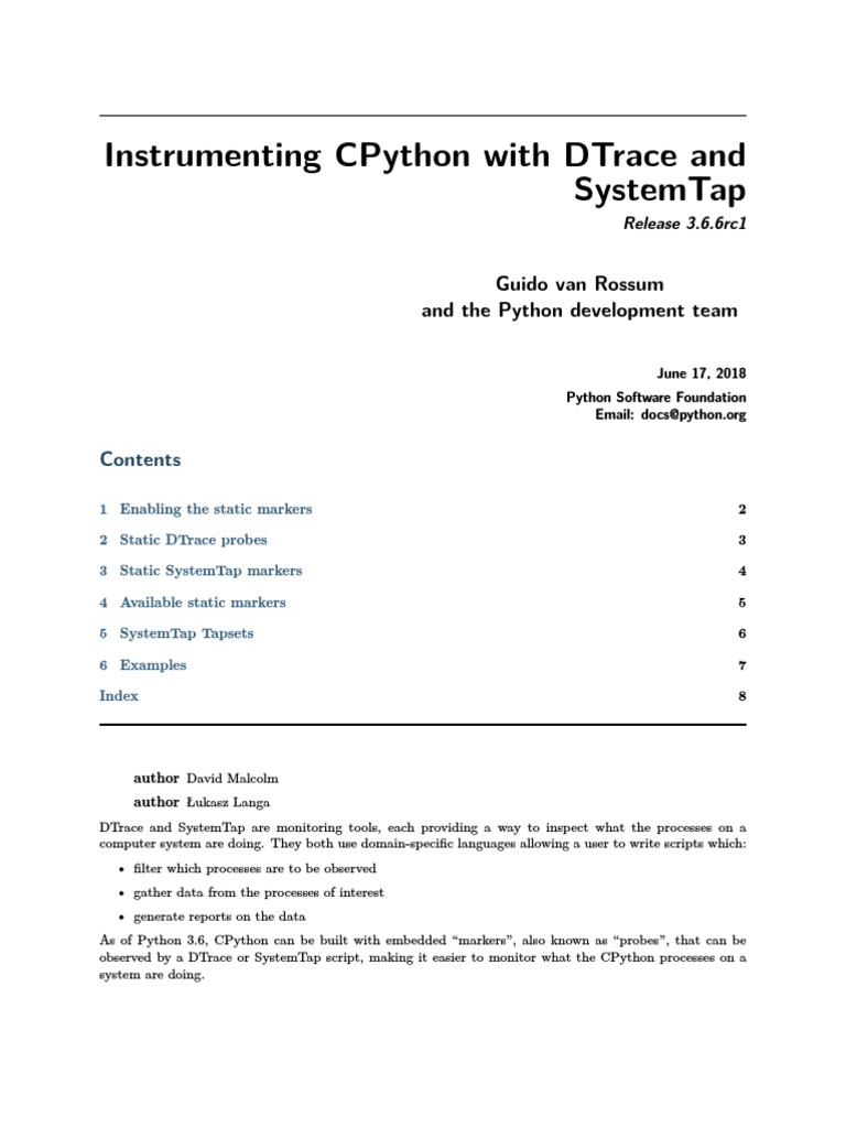 Howto Instrumentation Pdf Python Programming Language Computer Engineering 8779