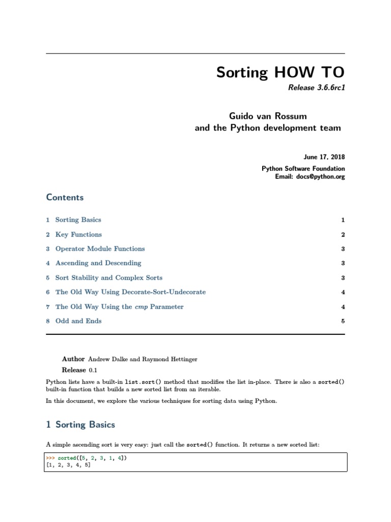 Howto Sorting Pdf Parameter Computer Programming Computer Programming 