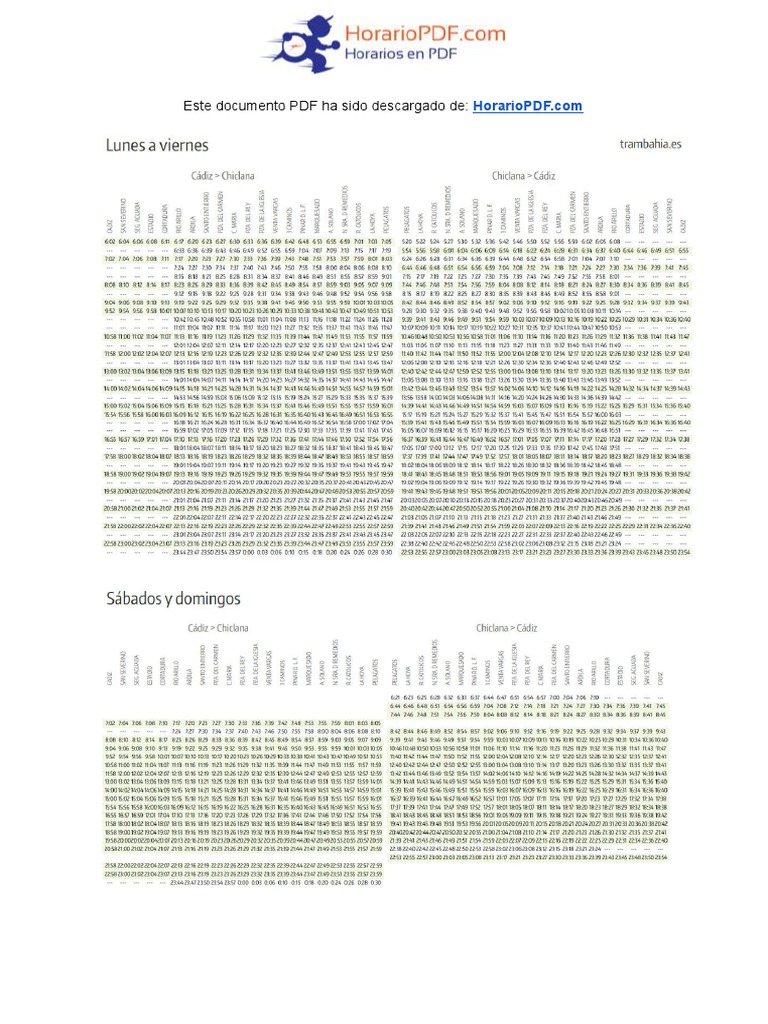 Horarios PDF: Verifica y Comenta | PDF