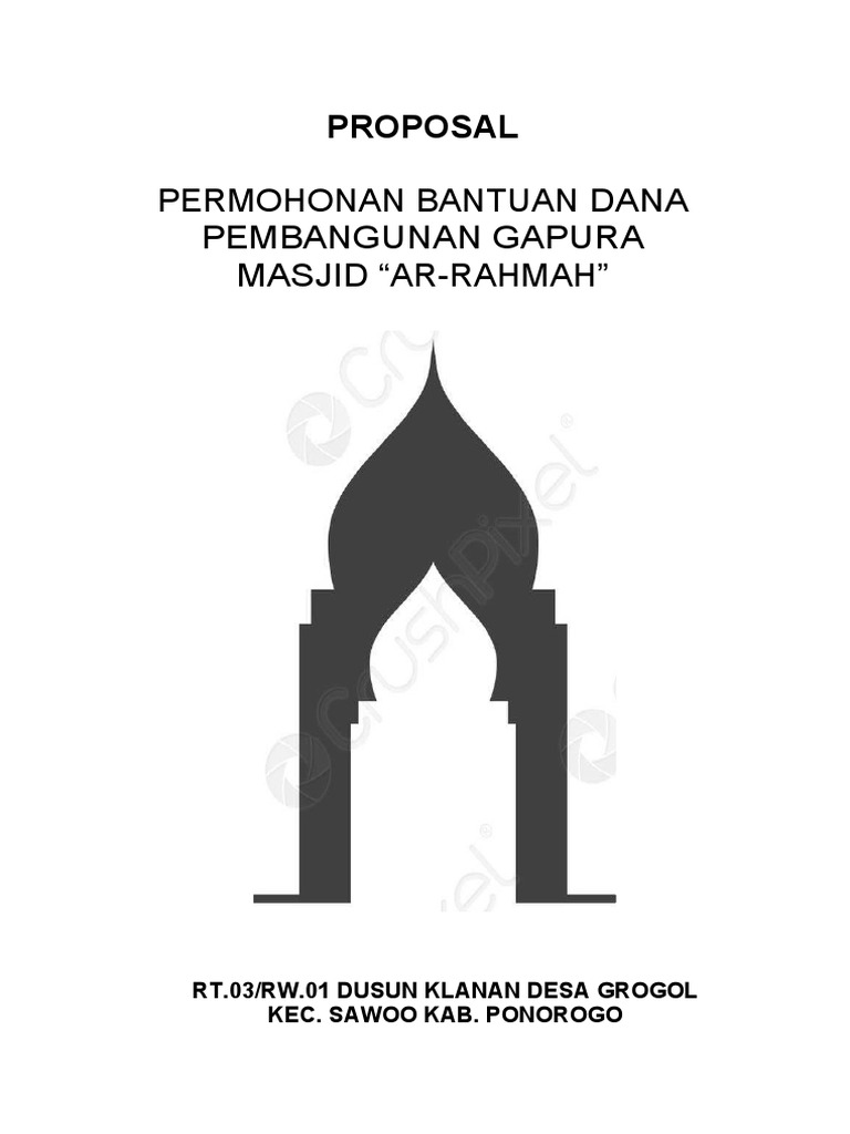 Proposal-Gapura Masjid | PDF