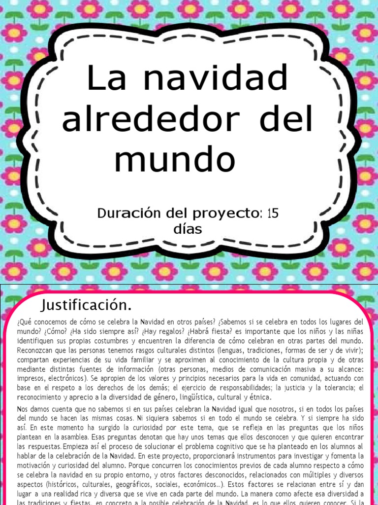 PROYECTO - La Navidad Alrededor Del Mundo | PDF | Navidad | Nochebuena
