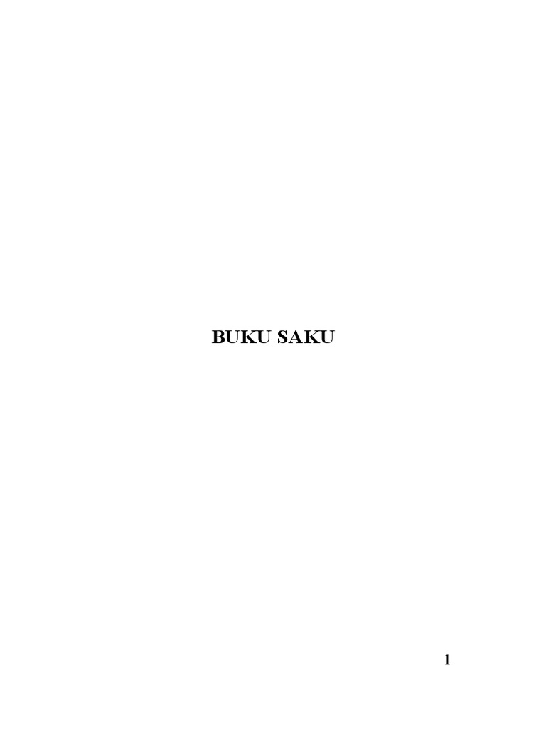 Buku Saku | PDF