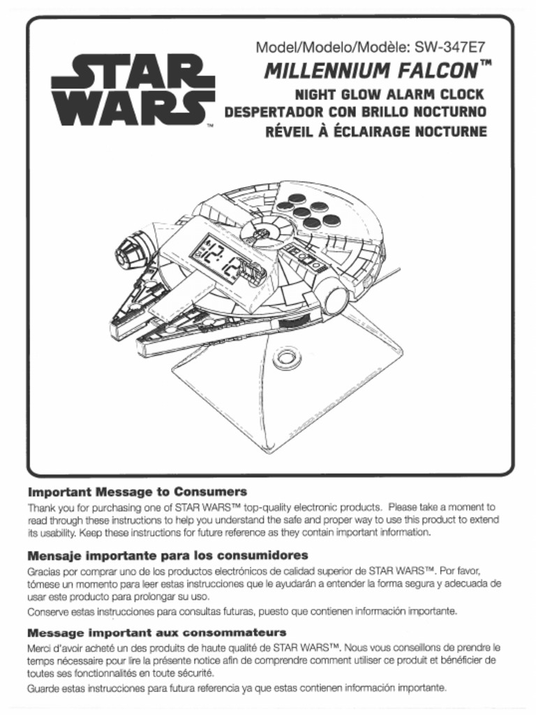 Reloj Despertador Millennium Falcon | PDF