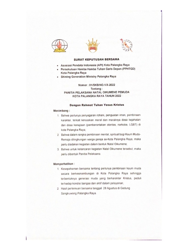 Surat Keputusan Bersama | PDF