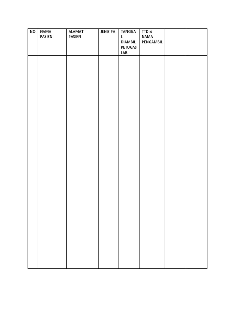 Form Lab Prodia | PDF