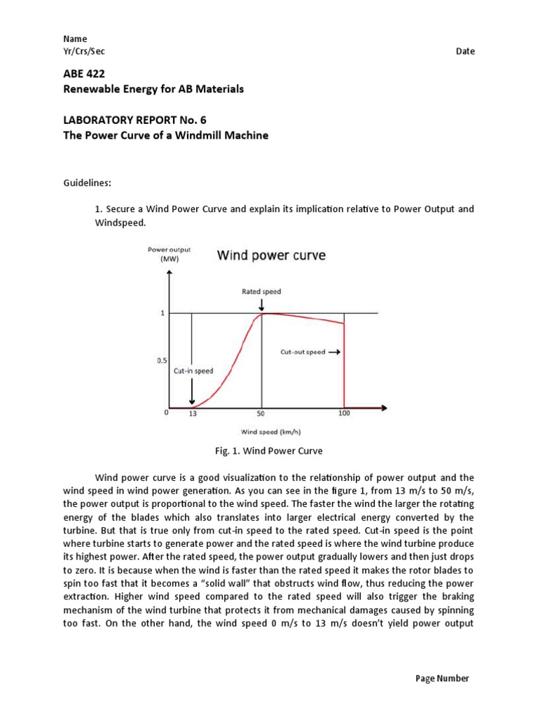Power Curve Analysis of Wind Turbines | PDF | Wind Power | Wind Turbine