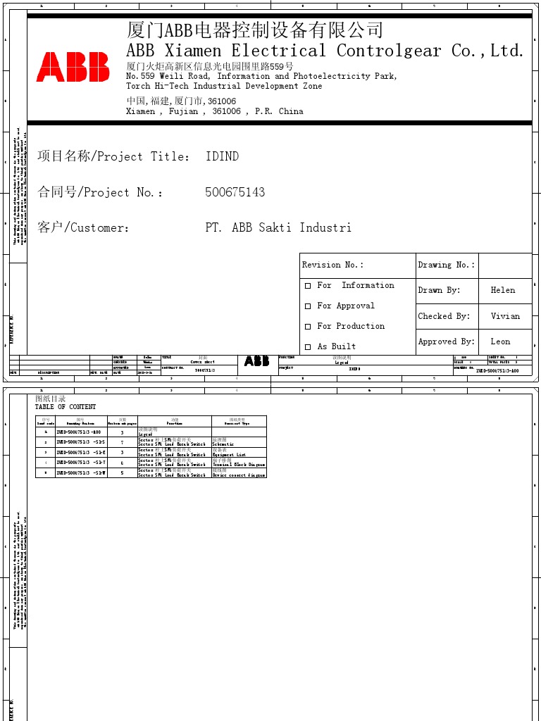 ABB Electrical Schematics | PDF | Switch | Rectifier