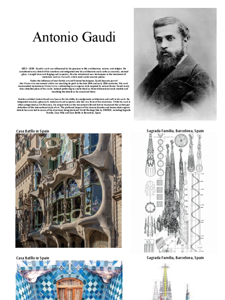 Gaudi's organic architecture | PDF | Architectural Design | Architecture
