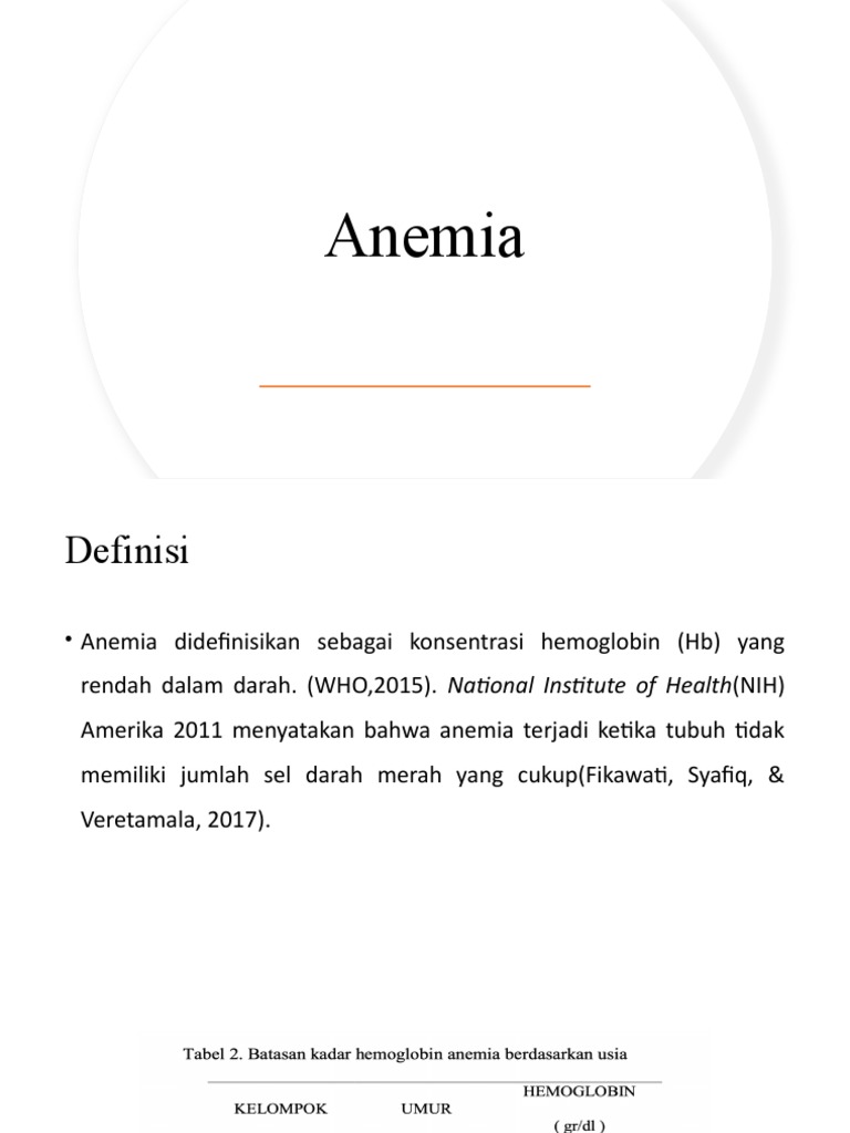 Klasifikasi dan Terapi Anemia | PDF