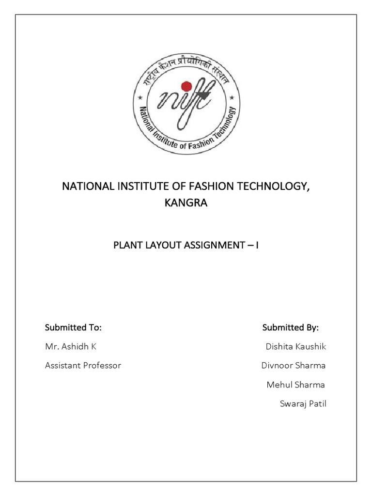 Plant Layout - I | PDF | Seam (Sewing) | Production And Manufacturing