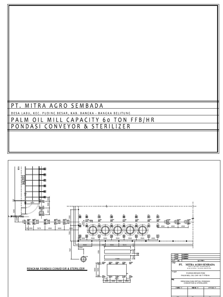 5.pondasi FFB Conveyor & Sterilzer | PDF