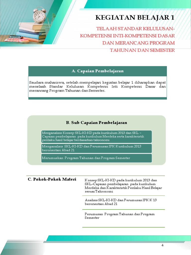 KB 1 Modul SKL, KI, KD, Prota Dan Promes | PDF | Karier & Perkembangan | Pengembangan Diri