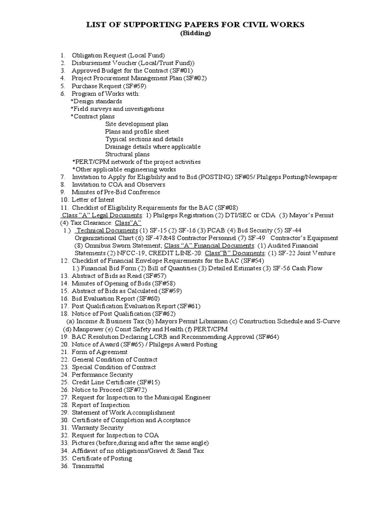 New Checklist Infra 2021 | PDF | Government | Economies