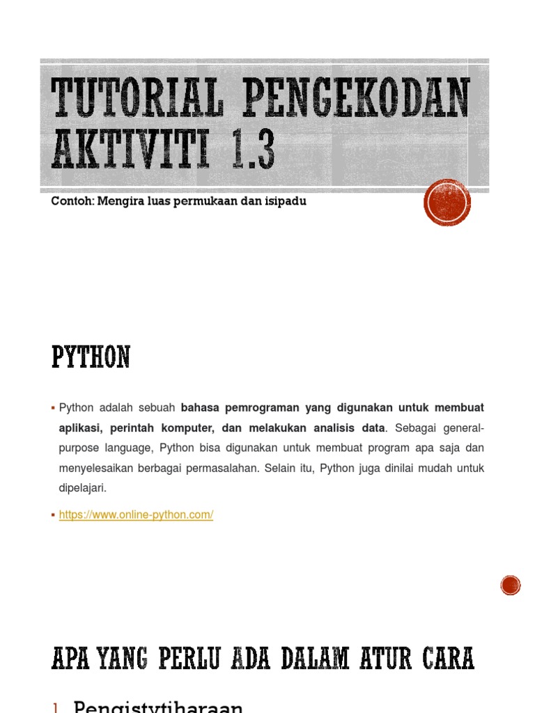 Aktiviti 1.3 (Tingkatan 3) | PDF