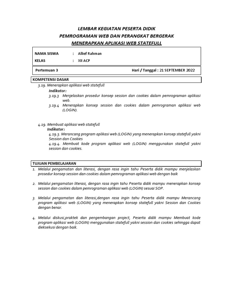 LKPD 3 | PDF