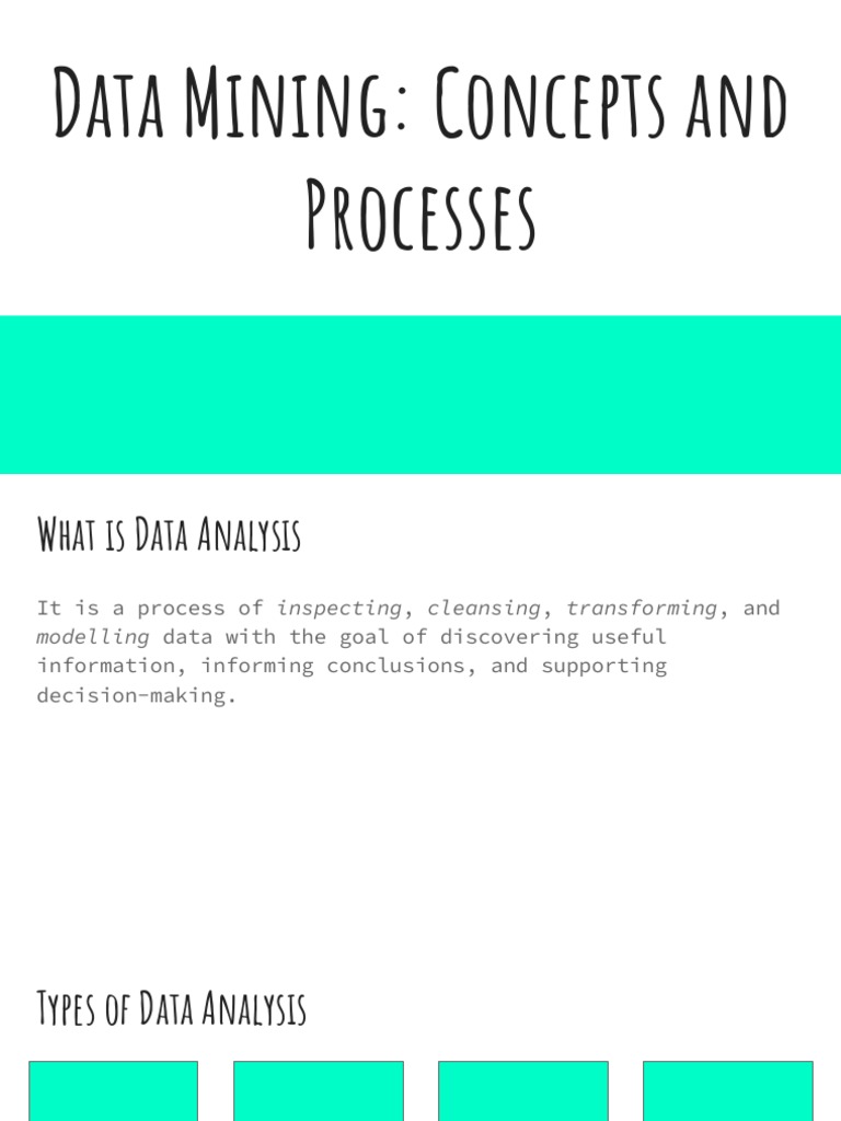 Data Mining - Concepts and Processes | PDF | Data Analysis | Predictive ... Data Mining - Concepts and Processes | PDF | Data Analysis | Predictive ...