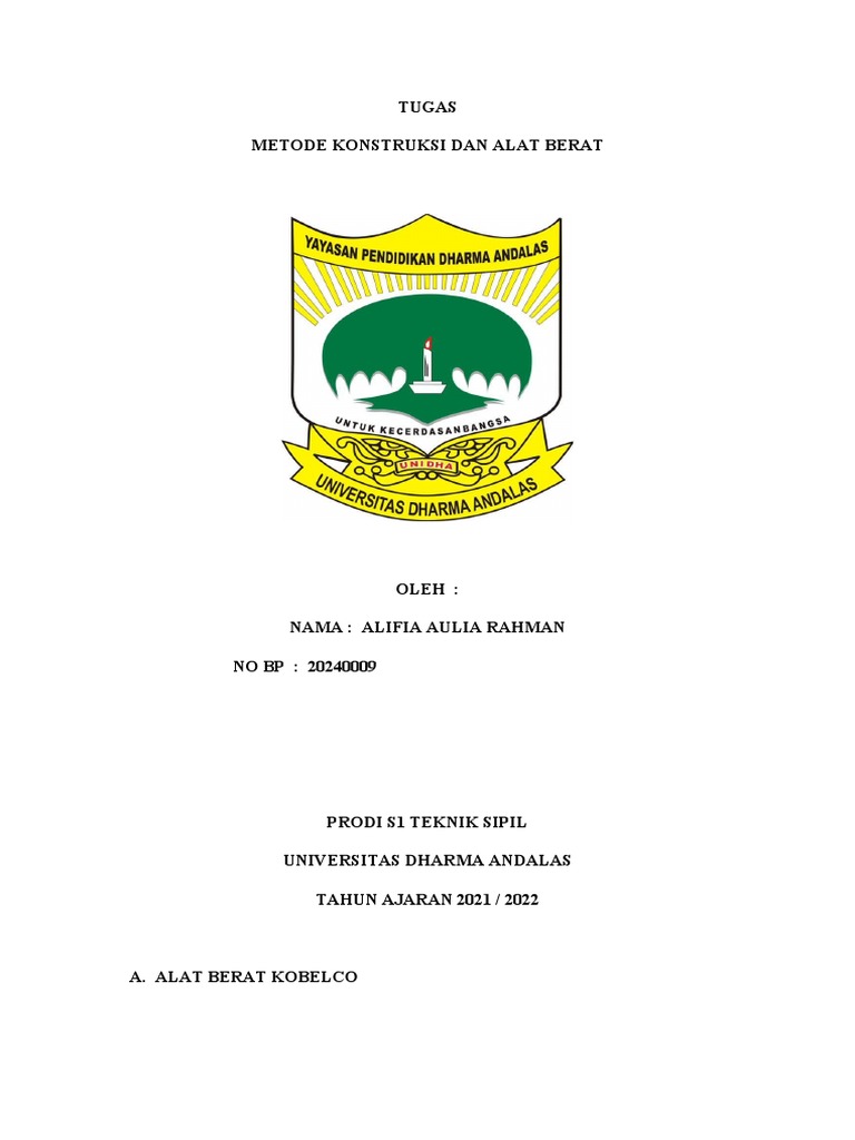 Tugas Alat Berat | PDF