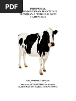 Contoh Proposal Permohonan Bantuan Ternak Sapi | PDF