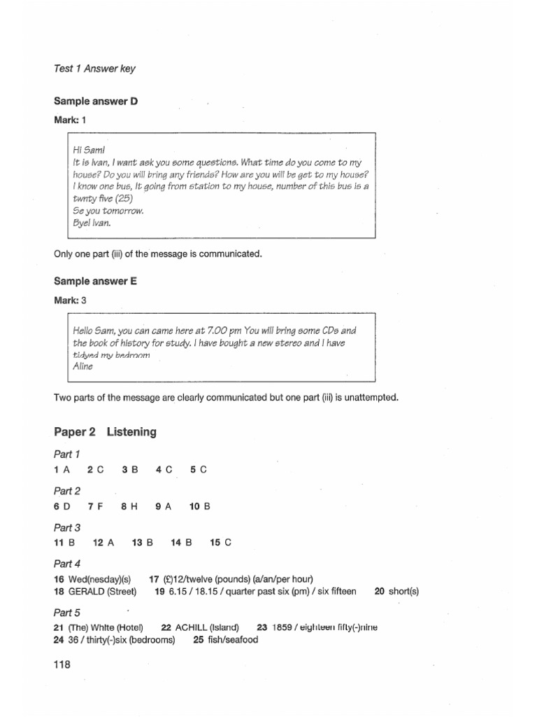 Answer key-Transcript | PDF