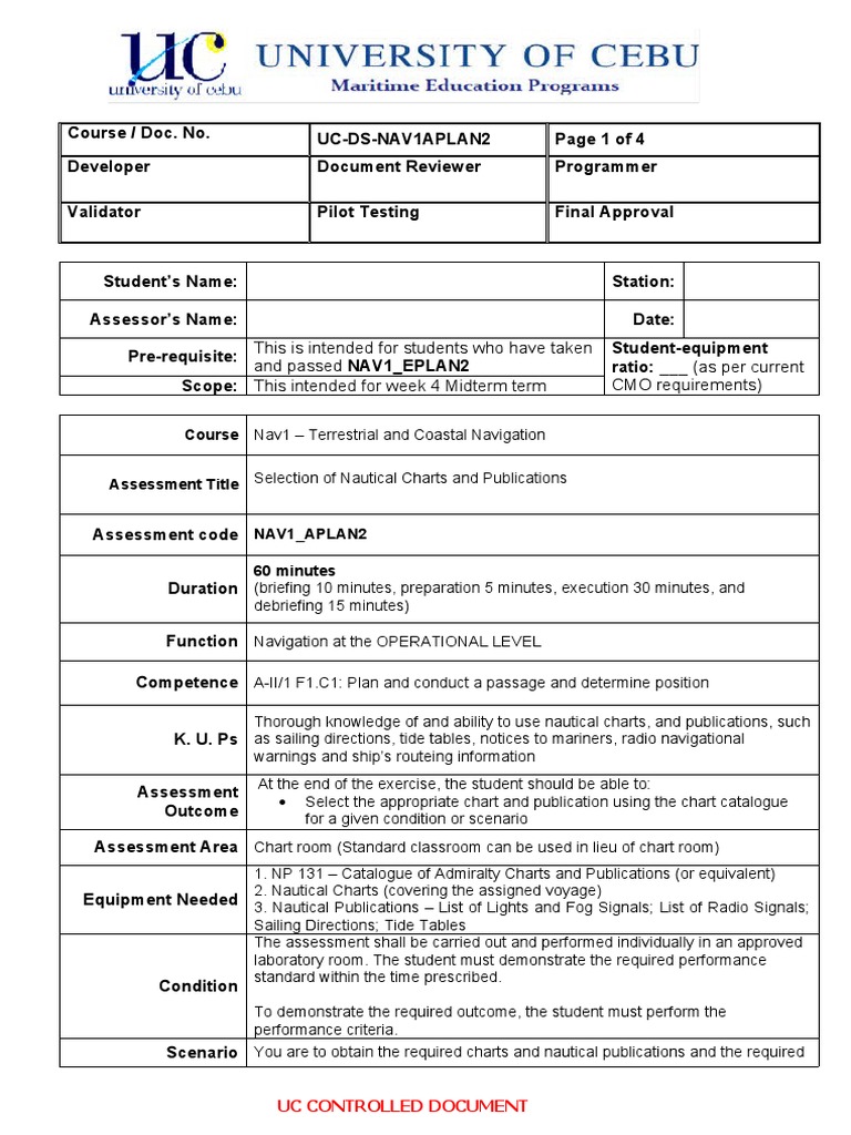 Nav1 Aplan2 | PDF | Navigation