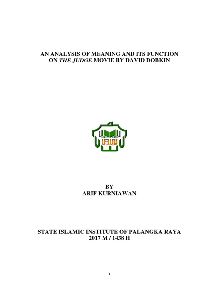 Skripsi Arif K | PDF | Linguistics | Word