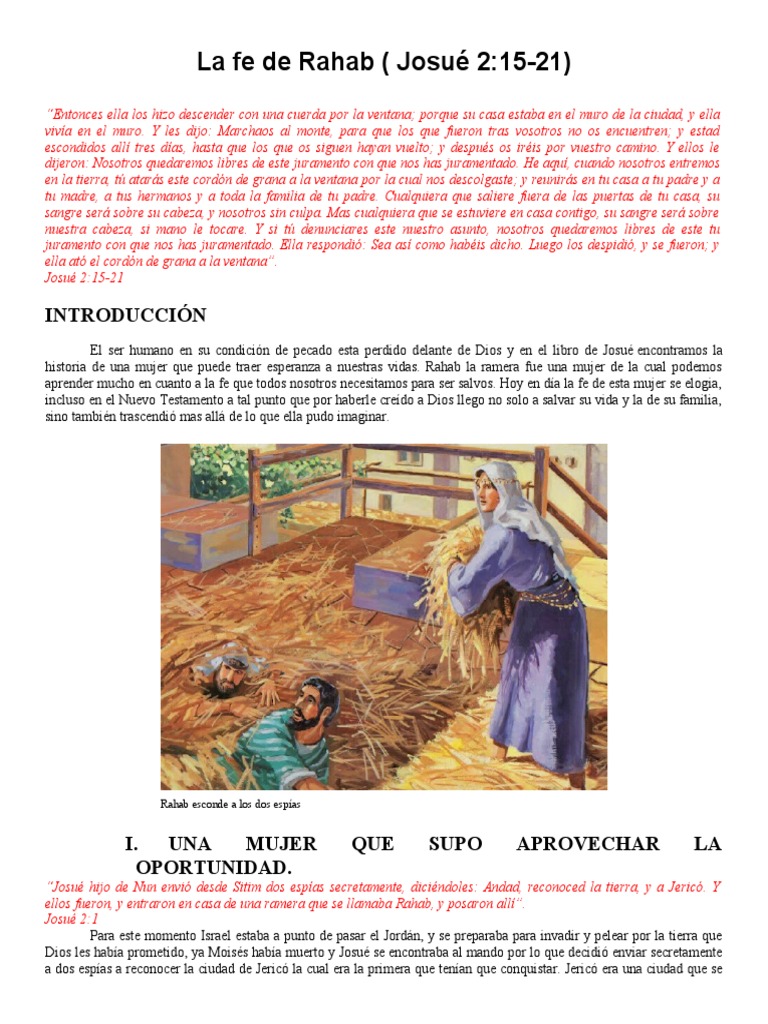 La Fe de Rahab | PDF | Joshua | Jesús