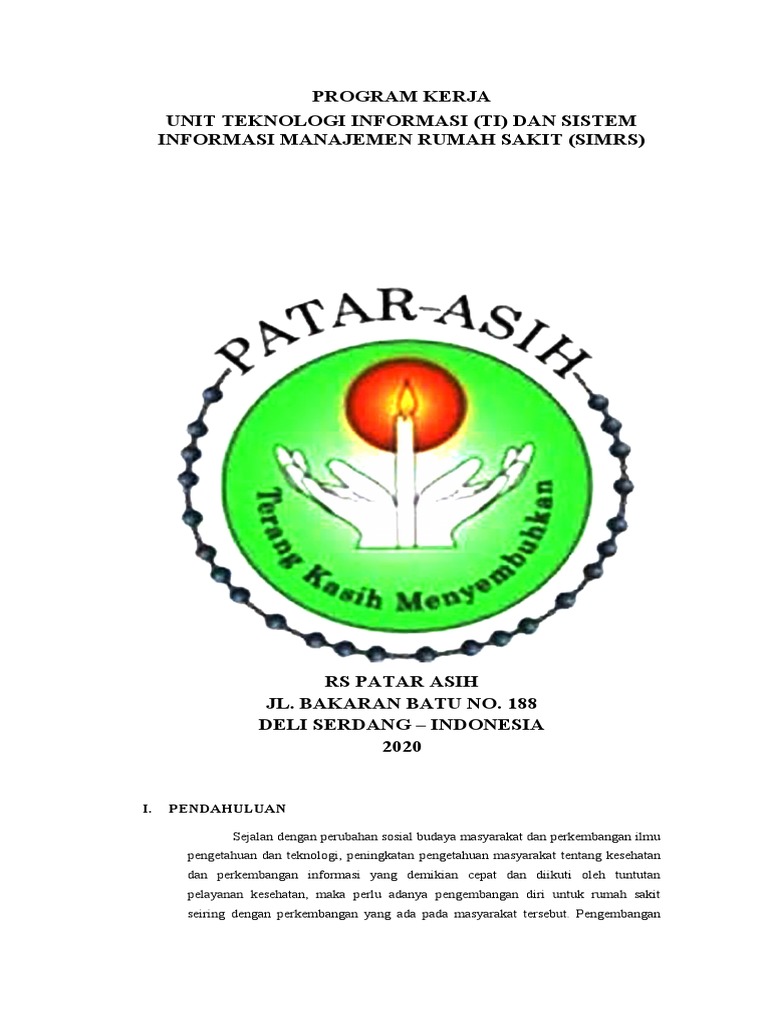 PROGRAM KERJA IT Dan SIMRS 2020 | PDF