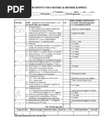 Cuadros Test de Bender | PDF | Sicología | Ciencias del comportamiento